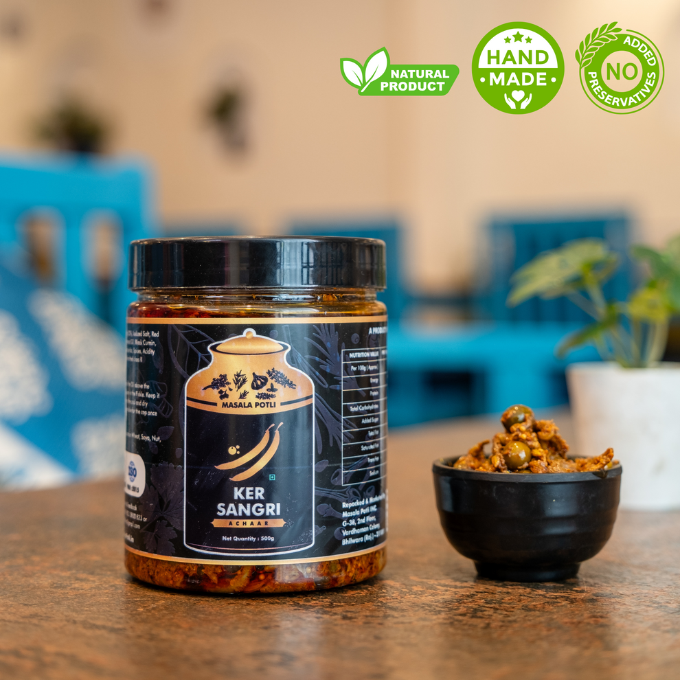 Authentic Rajasthani Ker Sangri ka Achar | Ker Sangri Pickle – Masala Potli